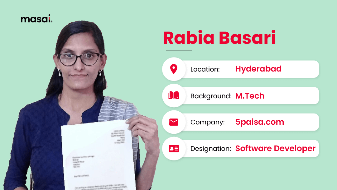 How Rabia started the second inning of her career as a Developer