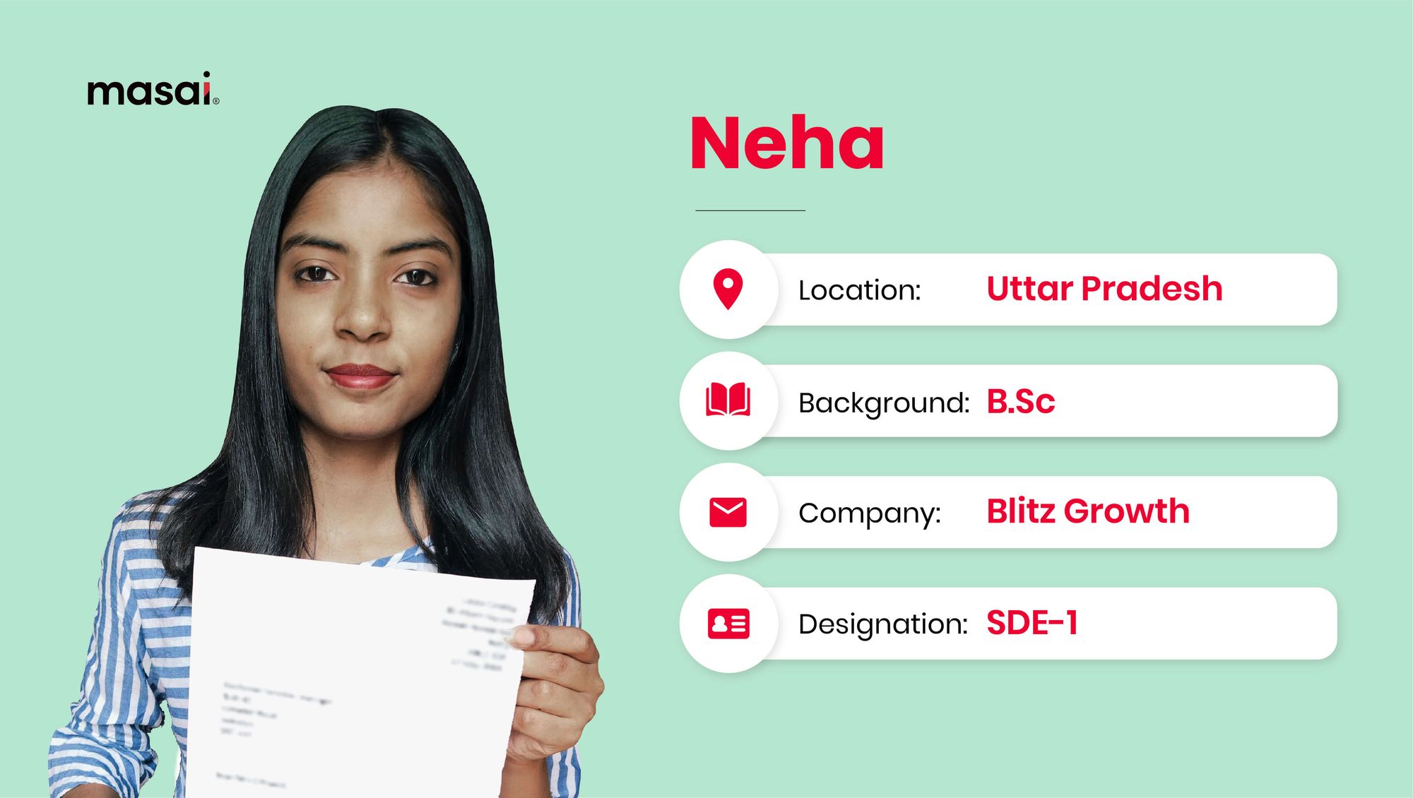 Neha became a software developer and achieved her dream in pandemic