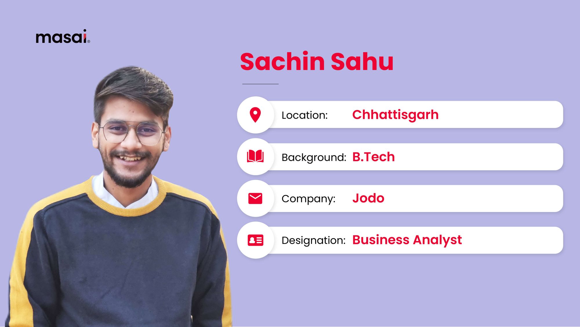 Civil Engineer Graduate Sachin Finds Success with Masai