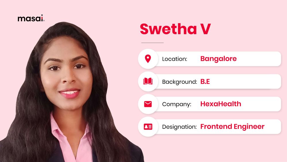 Swetha pursued her passion for web development